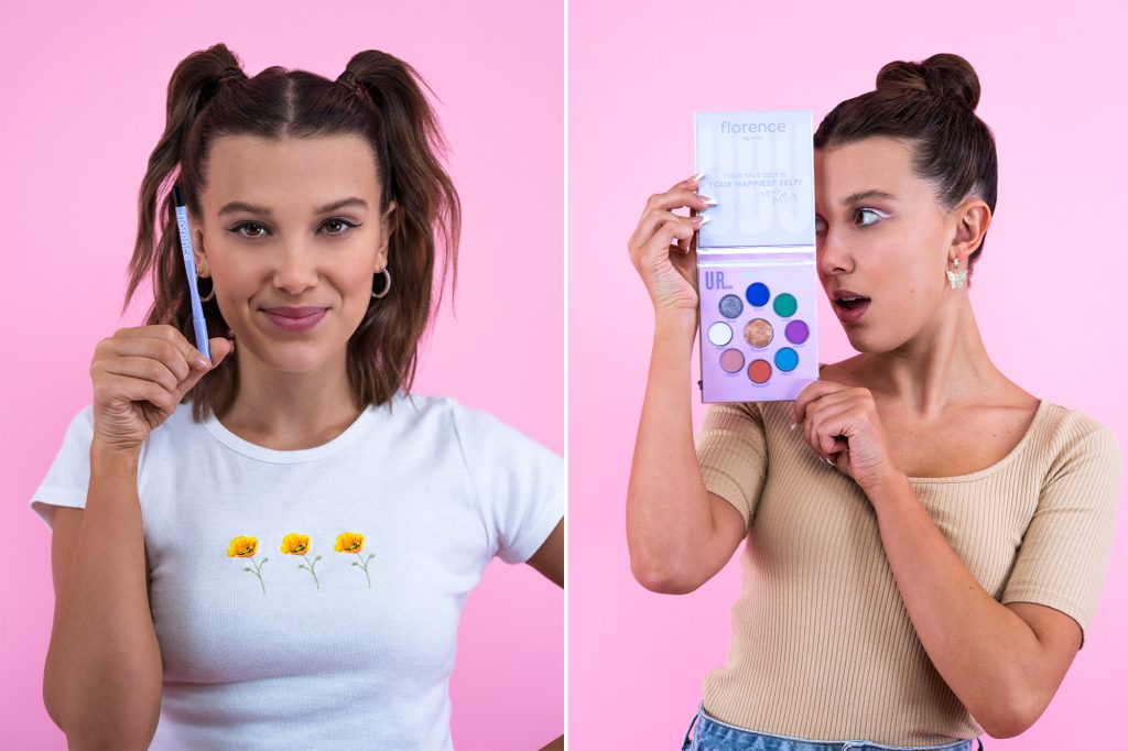 Millie Bobby Brown debuts positivity-focused (one) eye makeup ...