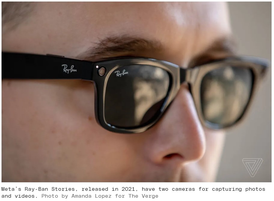 META is partnering with Ray Ban to make VR glasses to be worn ...